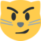Cat Face With Wry Smile emoji | 😼 meaning