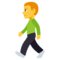 Person Walking emoji on Emojione