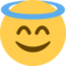 Smiling Face With Halo emoji | 😇 meaning